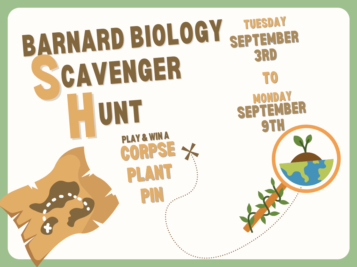 Biology Scavenger Hunt | Barnard Biology